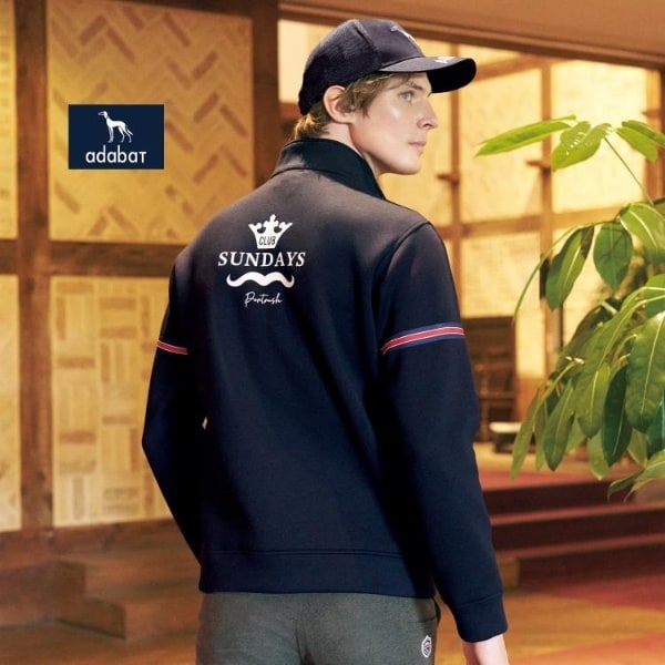 アダバット（adabat）/【新レーベル ADABAT NAVY】ライトスムーストラックブルゾン