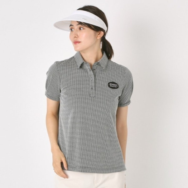 アダバット（adabat）/【吸水速乾】千鳥ジャカードポロシャツ