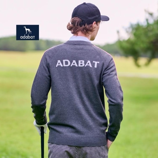 アダバット（adabat）/【新レーベル ADABAT NAVY】スリーブラインセミモックニット