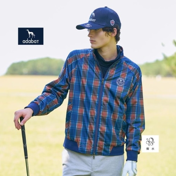 アダバット（adabat）/【新レーベル ADABAT NAVY】撥水 タータンチェックブルゾン