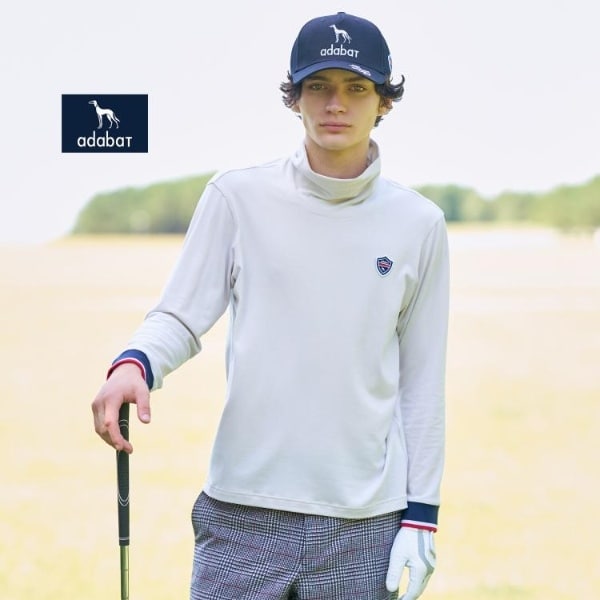 アダバット（adabat）/【新レーベル ADABAT NAVY】吸湿発熱 サーモスムースモックT