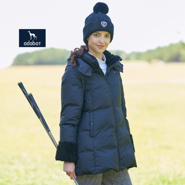 アダバット（adabat）/【ADABAT NAVY】袖・フード脱着ロングダウン