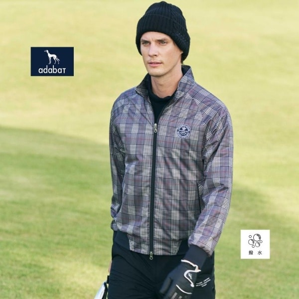 アダバット（adabat）/【新レーベル ADABAT NAVY】撥水 グレンチェックブルゾン