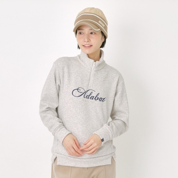 アダバット（adabat）/裏起毛ハーフジッププルオーバー
