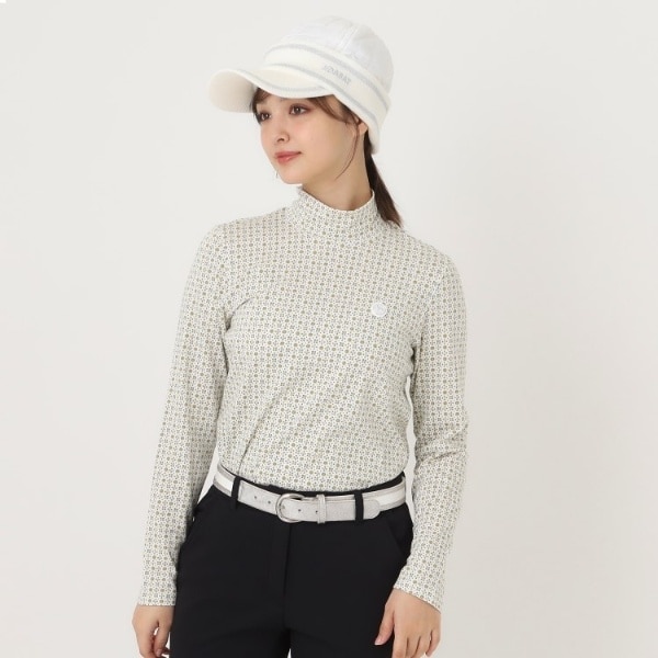 アダバット（adabat）/小紋柄プリントP長袖モックT