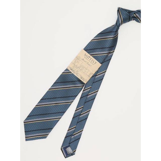 タカキュー（TAKA−Q）/スーティスト 日本製 シルクストライプ柄 ネクタイ 8．0cm幅