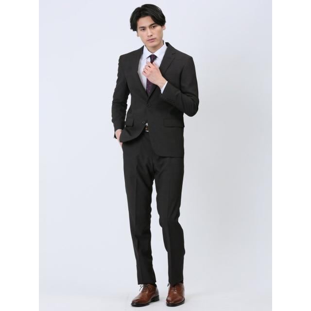 タカキュー（TAKA−Q）/【ストレッチ ウォッシャブル】タカキュー 2ボタン2ピース ビジネスセットアップスーツ ウィンドペン