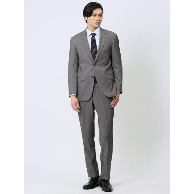 タカキュー（TAKA−Q）/【ストレッチ ウォッシャブル】タカキュー 2ボタン2ピース セットアアップスーツ バーズアイグレー