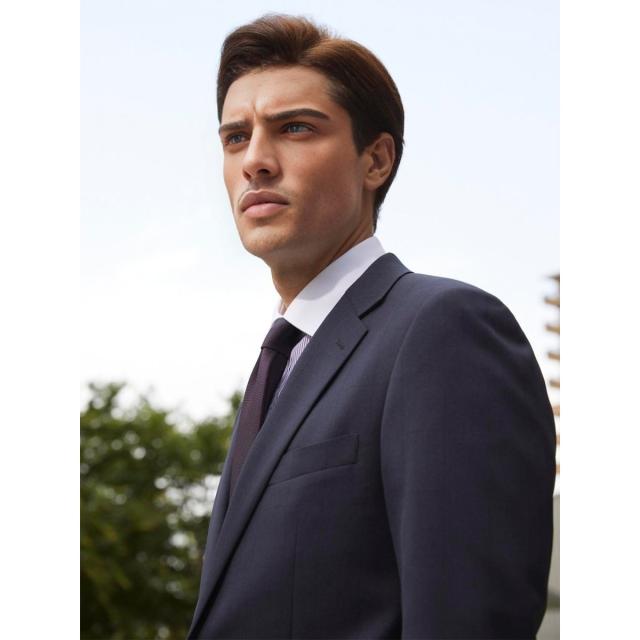 タカキュー（TAKA−Q）/【ストレッチ ウォッシャブル】タカキュー 2ボタン2ピース セットアアップスーツ ウィンドペン紺