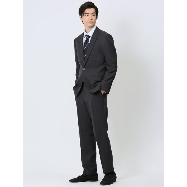 タカキュー（TAKA−Q）/【ストレッチ ウォッシャブル】タカキュー 2ボタン2ピース セットアアップスーツ ウインドペングレー