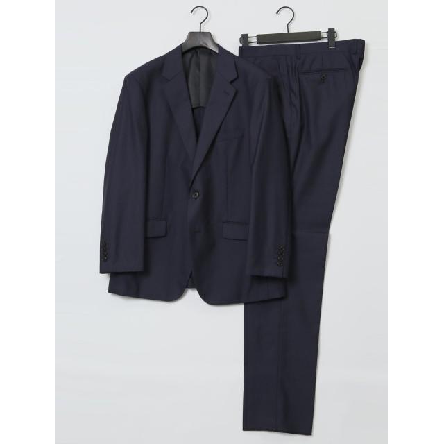 タカキュー（TAKA−Q）/タカキュー ウール混 2ボタン3ピース ビジネスセットアアップスーツ チェックグレー