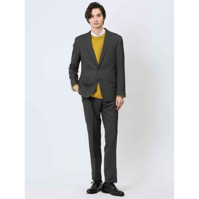 タカキュー（TAKA−Q）/【ストレッチ ウォッシャブル】タカキュー 2ボタン2ピース ビジネスセットアップスーツ 千鳥グレー