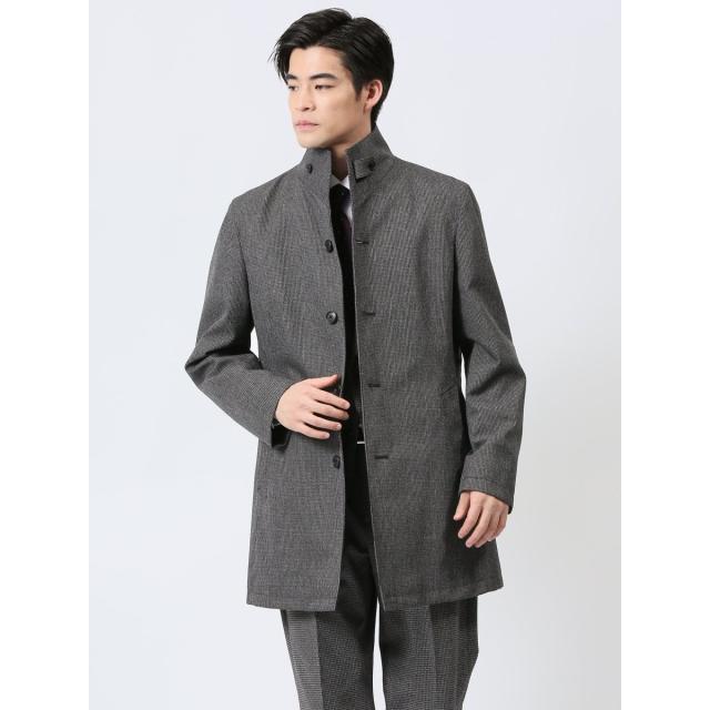 タカキュー（TAKA−Q）/【 撥水　防風】イタリアンカラーコート ホップサックグレー