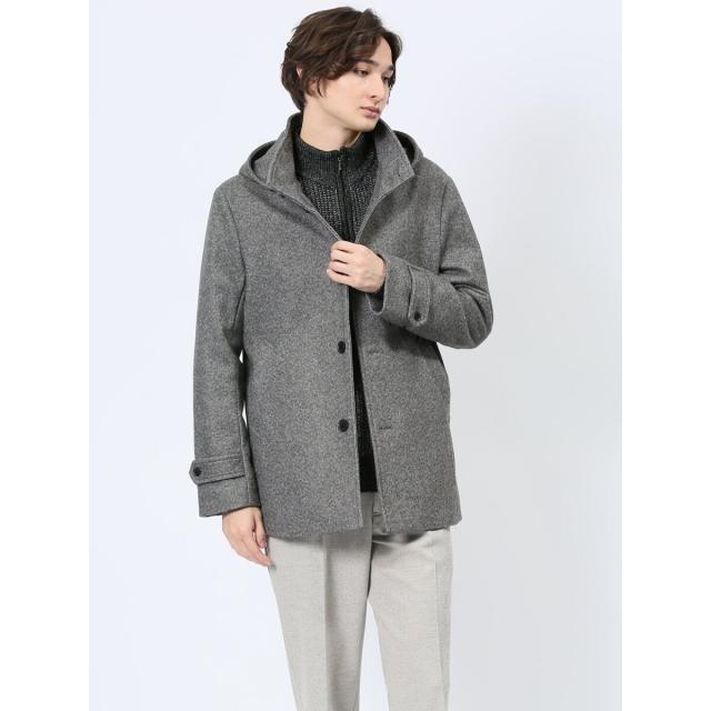 タカキュー（TAKA−Q）/【表地ストレッチ】メルトン フーデットブルゾン