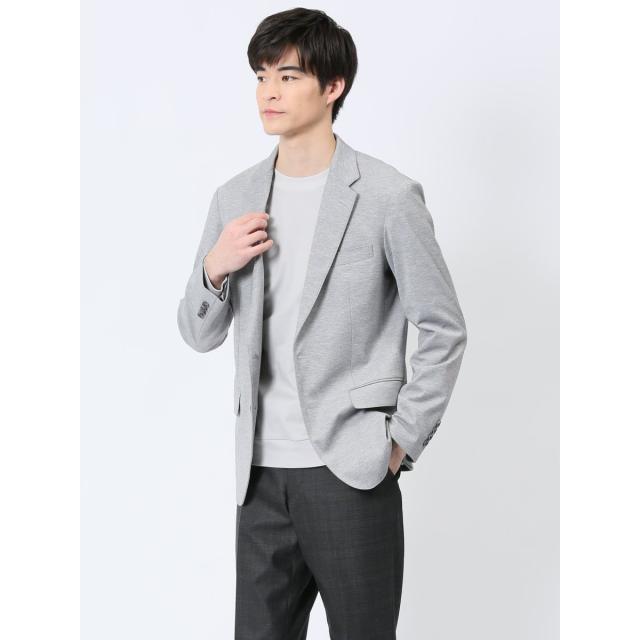 タカキュー（TAKA−Q）/タカキュー ストレッチポンチ 2ボタンジャケット メランジライトグレー