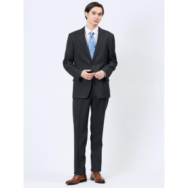 タカキュー（TAKA−Q）/【ストレッチ ウォッシャブル】タカキュー 2ボタン2ピース ビジネスセットアップスーツ ストライプ紺