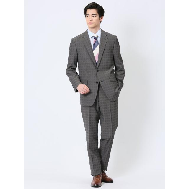 タカキュー（TAKA−Q）/【ストレッチ ウォッシャブル】タカキュー 2ボタン2ピース ビジネスセットアップスーツ チェック