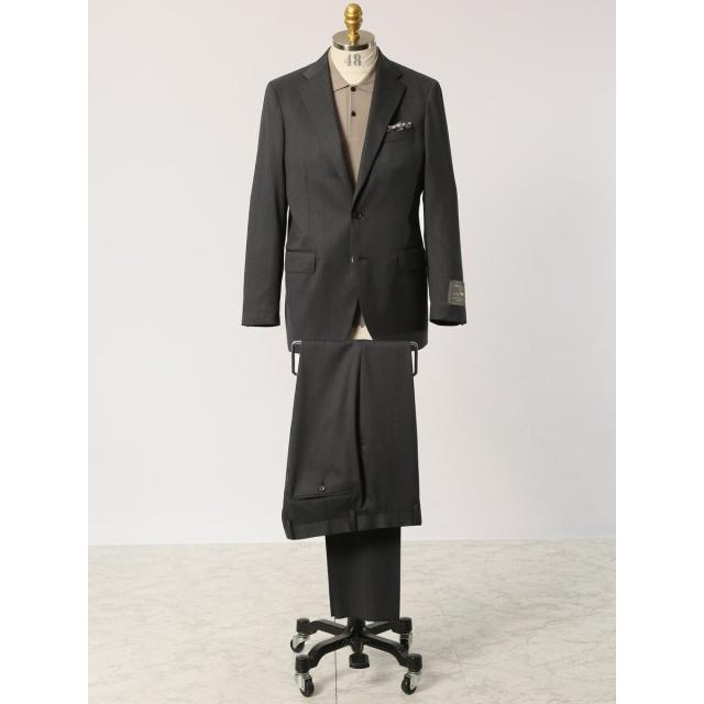 タカキュー（TAKA−Q）/スーティスト ウール100％ 2ボタン2ピース ビジネスセットアップスーツ 杢グレー