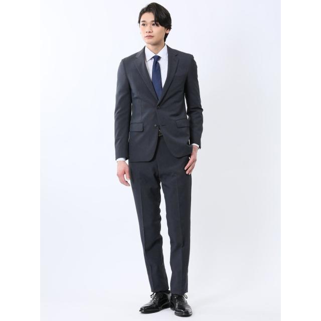 タカキュー（TAKA−Q）/【ストレッチ ウォッシャブル】タカキュー 2ボタン2ピース ビジネスセットアップスーツ ストライプ紺