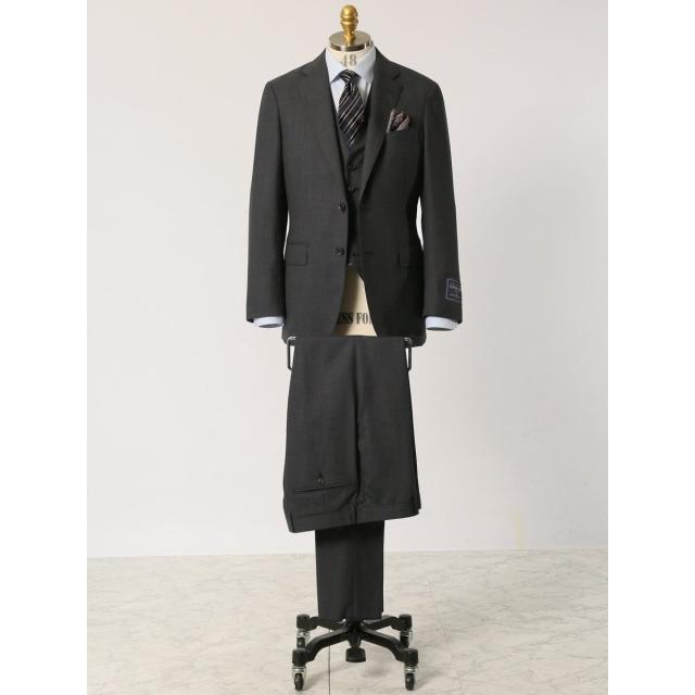 タカキュー（TAKA−Q）/【シルク混ウール SUPER140’S】スーティスト 2ボタン3ピース セットアップスーツ グレー