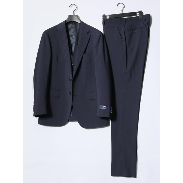 タカキュー（TAKA−Q）/【マルゾット ウール混】スーティスト 2ボタン3ピース ビジネスセットアップスーツ チェック黒