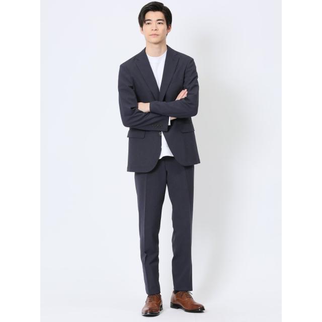 タカキュー（TAKA−Q）/【軽量 ストレッチ ウォッシャブル】タカキュー 2ボタン2ピース ビジネスセットアップスーツ 千鳥紺