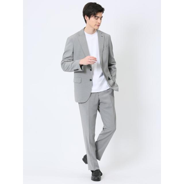 タカキュー（TAKA−Q）/【軽量 ストレッチ ウォッシャブル】タカキュー 2ボタン2ピース ビジネスセットアップスーツ 千鳥