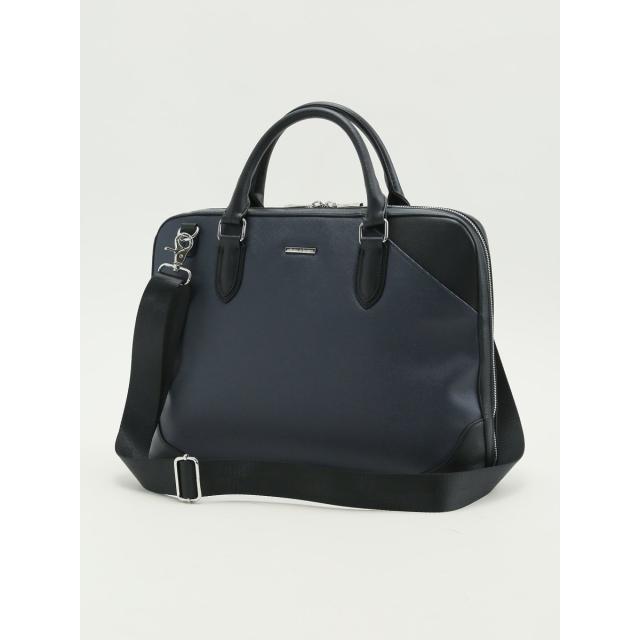 タカキュー（TAKA−Q）/【2WAY A4対応】タカキュー サフィアーノ型押し ブリーフバッグ