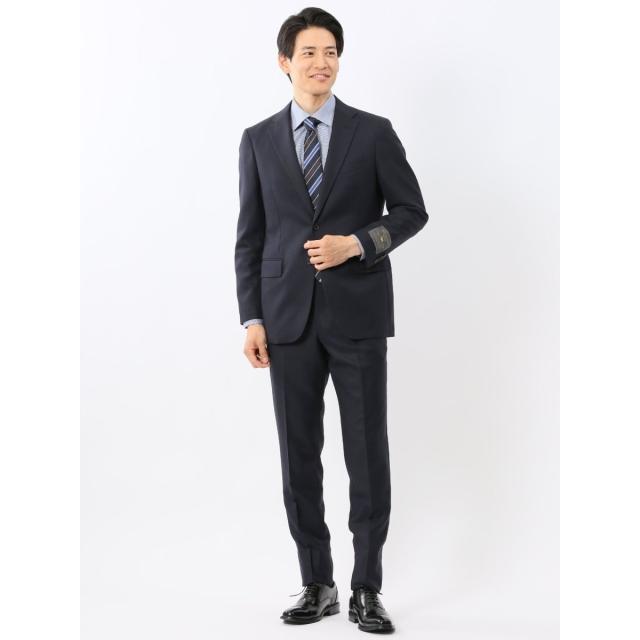 タカキュー（TAKA−Q）/【ウール100％】スーティスト 2ボタン2ピース ビジネスセットアップスーツ 紺