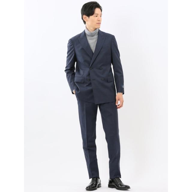 タカキュー（TAKA−Q）/【マルゾット ウール】 スーティスト 2ボタン2ピース ビジネスセットアップスーツ チェック青
