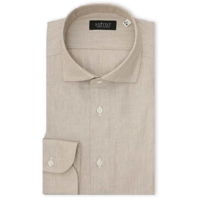 タカキュー（TAKA−Q）/【綿100％ フランネル】スーティスト ワイドカラー ビジネスドレス長袖シャツ