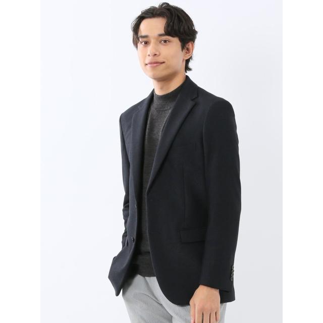 タカキュー（TAKA−Q）/【ストレッチ からみニット】タカキュー 2ボタンジャケット 紺