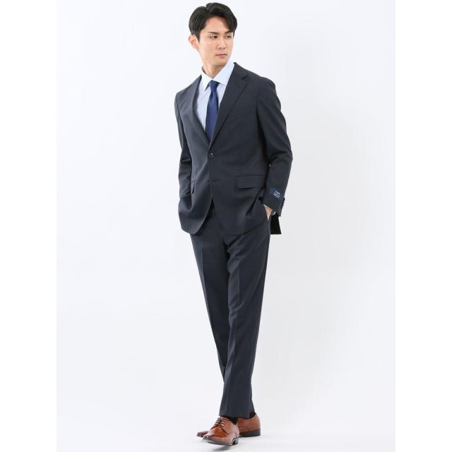 タカキュー（TAKA−Q）/【マルゾット ウール混】スーティスト 2ボタン2ピース ビジネスセットアップスーツ 組織紺