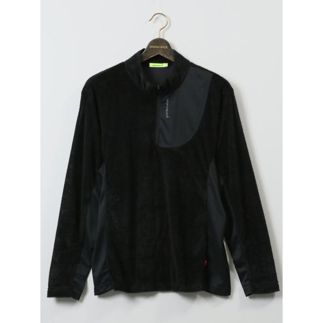 グランバック（GRAND−BACK）/【大きいサイズ 吸汗速乾 UV】ビバハート ゴルフ 起毛ストレッチ ハーフアップ 長袖Tシャツ