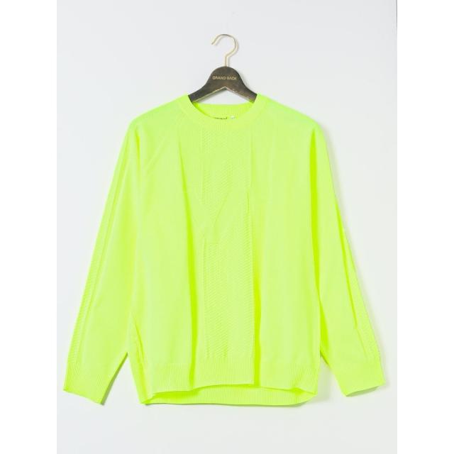 グランバック（GRAND−BACK）/【大きいサイズ ストレッチ ウォッシャブル】ビバハート ゴルフ ワンカラー クルーニット