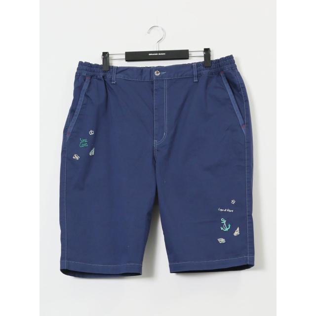 グランバック（GRAND−BACK）/【大きいサイズ】シナコバ ストレッチサテン マリンショーツ