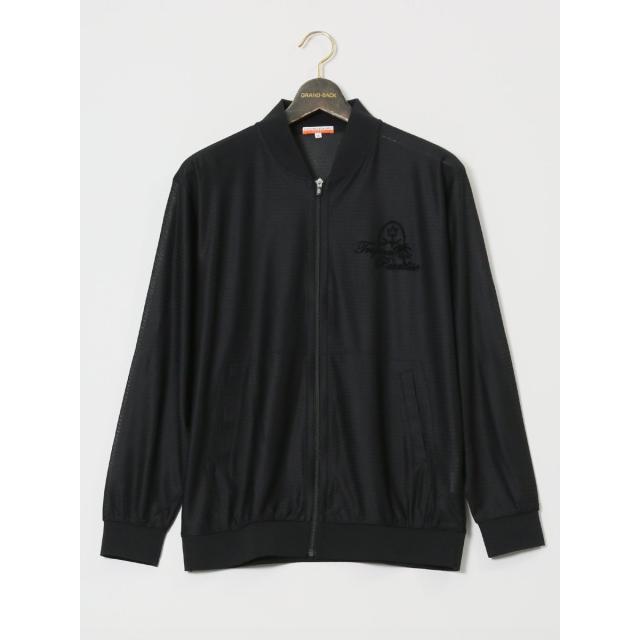 グランバック（GRAND−BACK）/【大きいサイズ】カステルバジャック フロッキープリント フルジップアウター