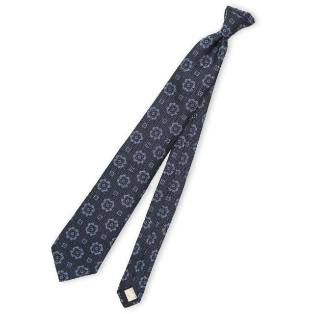 グランバック（GRAND−BACK）/【大きいサイズ】ファットゥーラ 三者混イタリア生地 ネクタイ 8．5cm幅