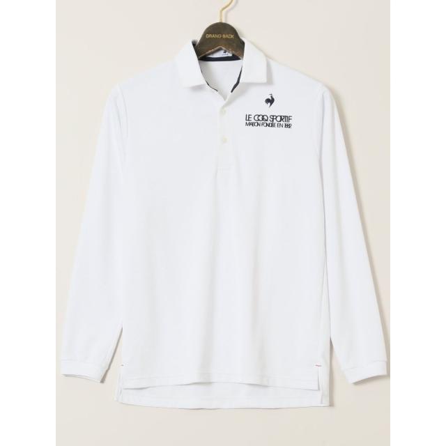 グランバック（GRAND−BACK）/【大きいサイズ】ルコックスポルティフ ゴルフ トライアングルジャガード 長袖ポロシャツ