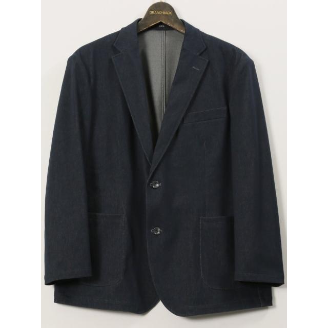 グランバック（GRAND−BACK）/【大きいサイズ】エドウィン デニスラ 2ボタンジャケット デニム調