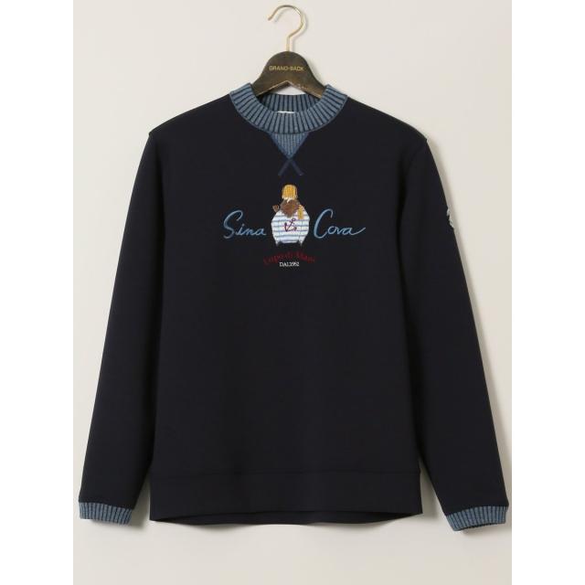 グランバック（GRAND−BACK）/【大きいサイズ】シナコバ 綿混 モックネック長袖プルオーバー