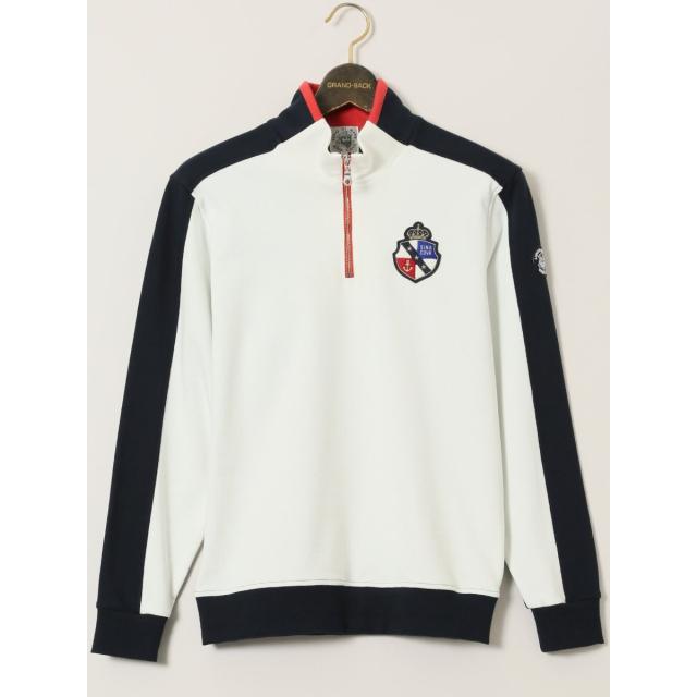 グランバック（GRAND−BACK）/【大きいサイズ】シナコバ 裏毛 ハーフジップ 長袖プルオーバー
