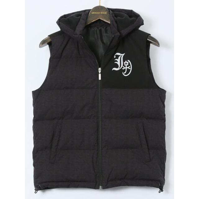 グランバック（GRAND−BACK）/【大きいサイズ】カステルバジャック フード脱着 ダウンベスト