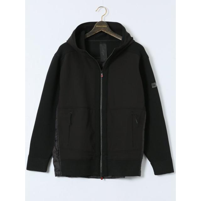 グランバック（GRAND−BACK）/【大きいサイズ】ジーステージ 鹿の子ニットコンビ フーデッドダウン