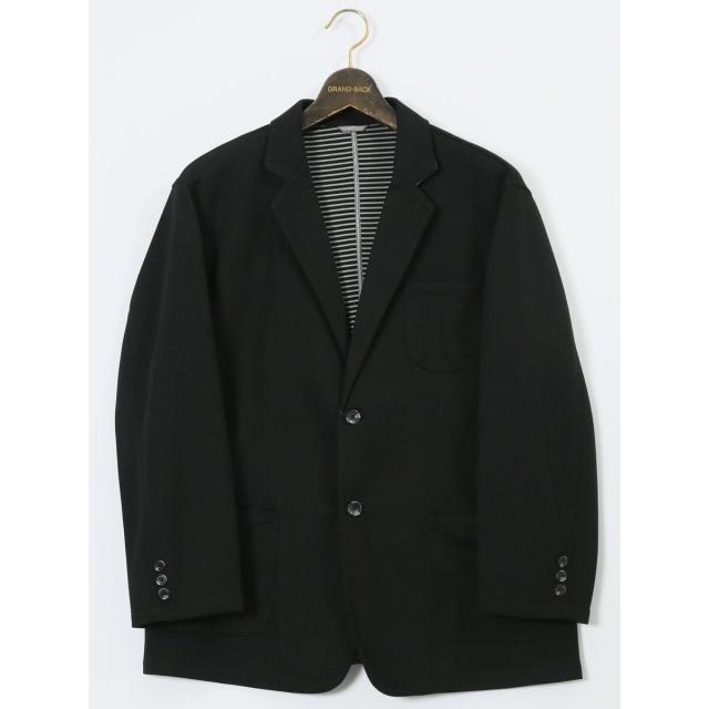 グランバック（GRAND−BACK）/【大きいサイズ】ルイシャブロン 裏ボーダー 2ボタンジャケット(セットアップ可能)