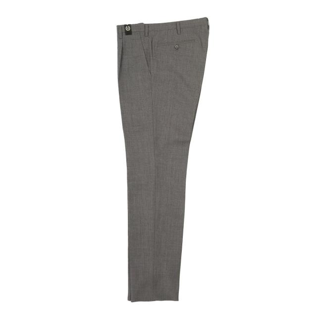 【NEW】m．f．エディトリアル/ウォッシャブル スリムフィット ウール混ホップサック ワンタックスラックス