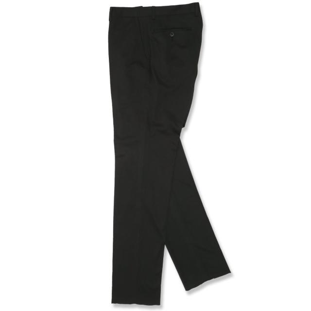 【NEW】m．f．エディトリアル/軽量ジャージ レギュラーフィット ノータックパンツ 黒(セットアップ可能)