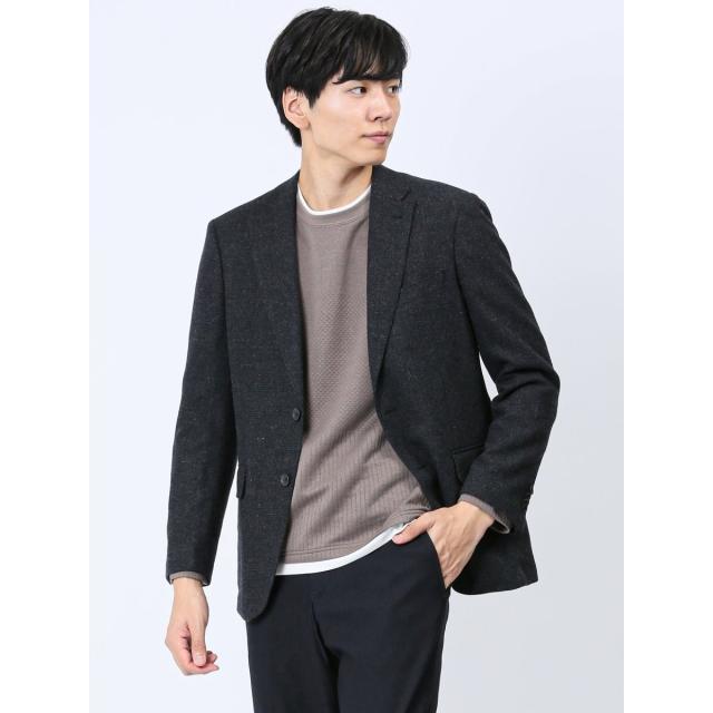 m．f．エディトリアル（m．f．editorial）/m．f．エディトリアル 尾州ウール混 2ボタンジャケット グレンチェック