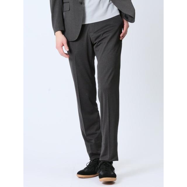 m．f．エディトリアル（m．f．editorial）/m．f．エディトリアル デニム調 ノータックビジネスパンツ 黒(セットアップ可能)