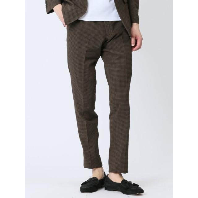 m．f．エディトリアル（m．f．editorial）/m．f．エディトリアル ドットエア ノータックビジネスパンツ 茶(セットアップ可能)